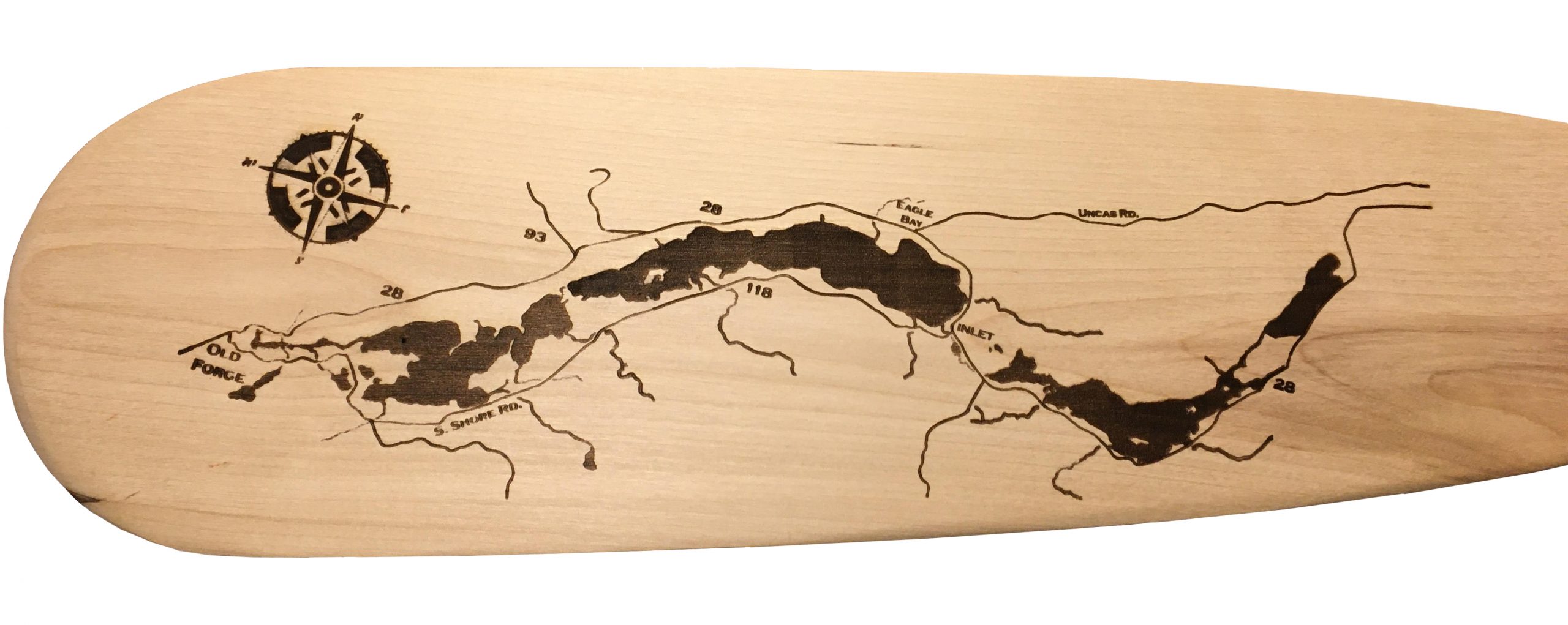 Laser Engraved Painted Paddle – Up A Creek